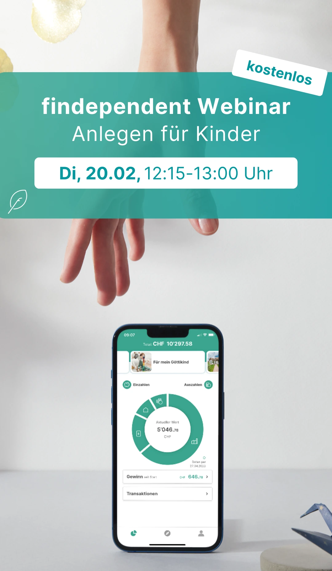 Webinar “Anlegen für Kinder” - Februar 2024 - findependent